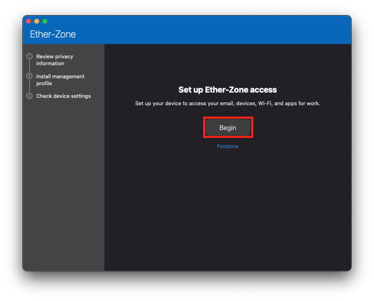 Intune で Mac を個人端末として登録する手順 | Ether-Zone