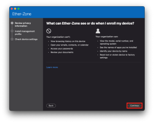 Intune で Mac を個人端末として登録する手順 | Ether-Zone