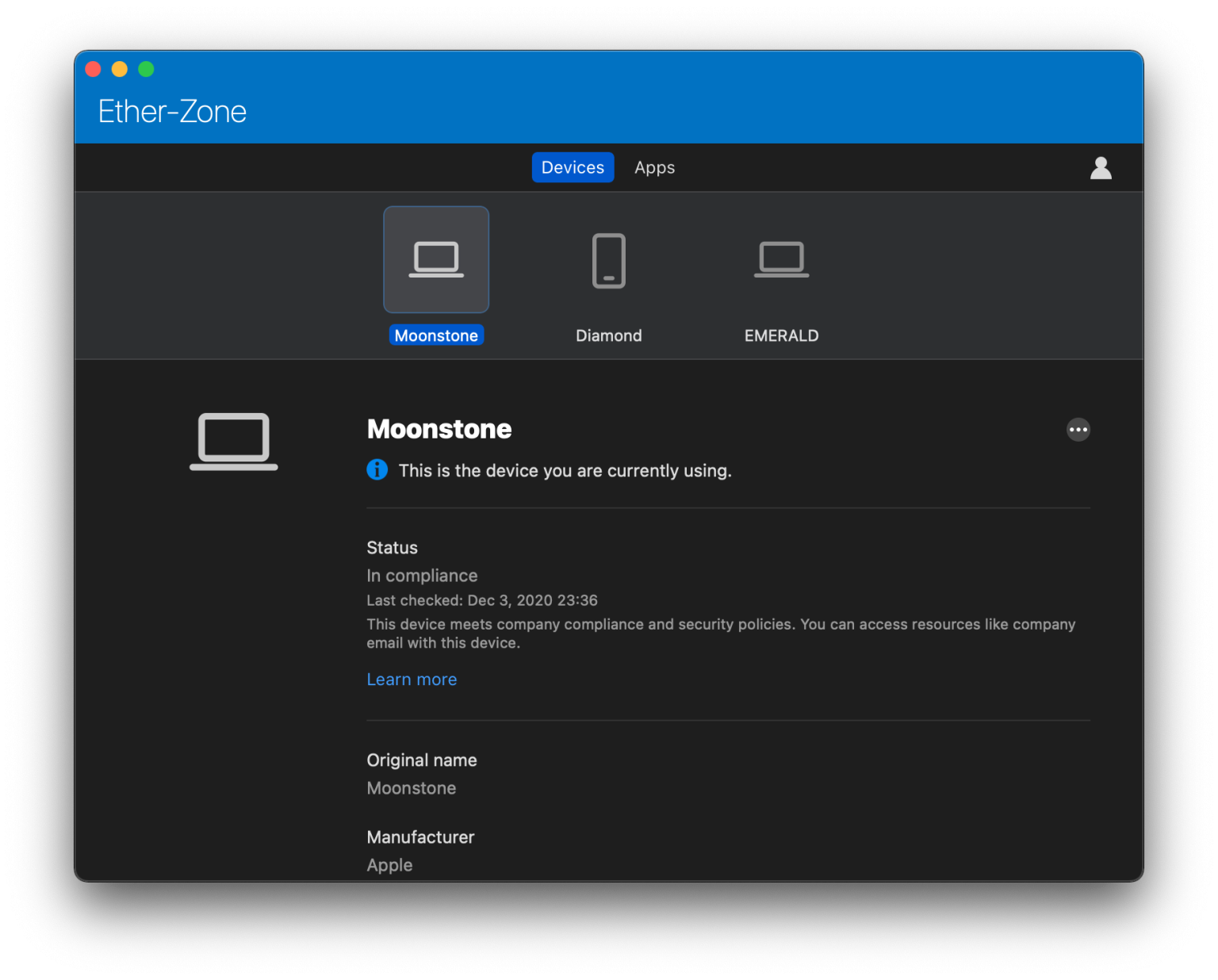 Intune で Mac を個人端末として登録する手順 | Ether-Zone