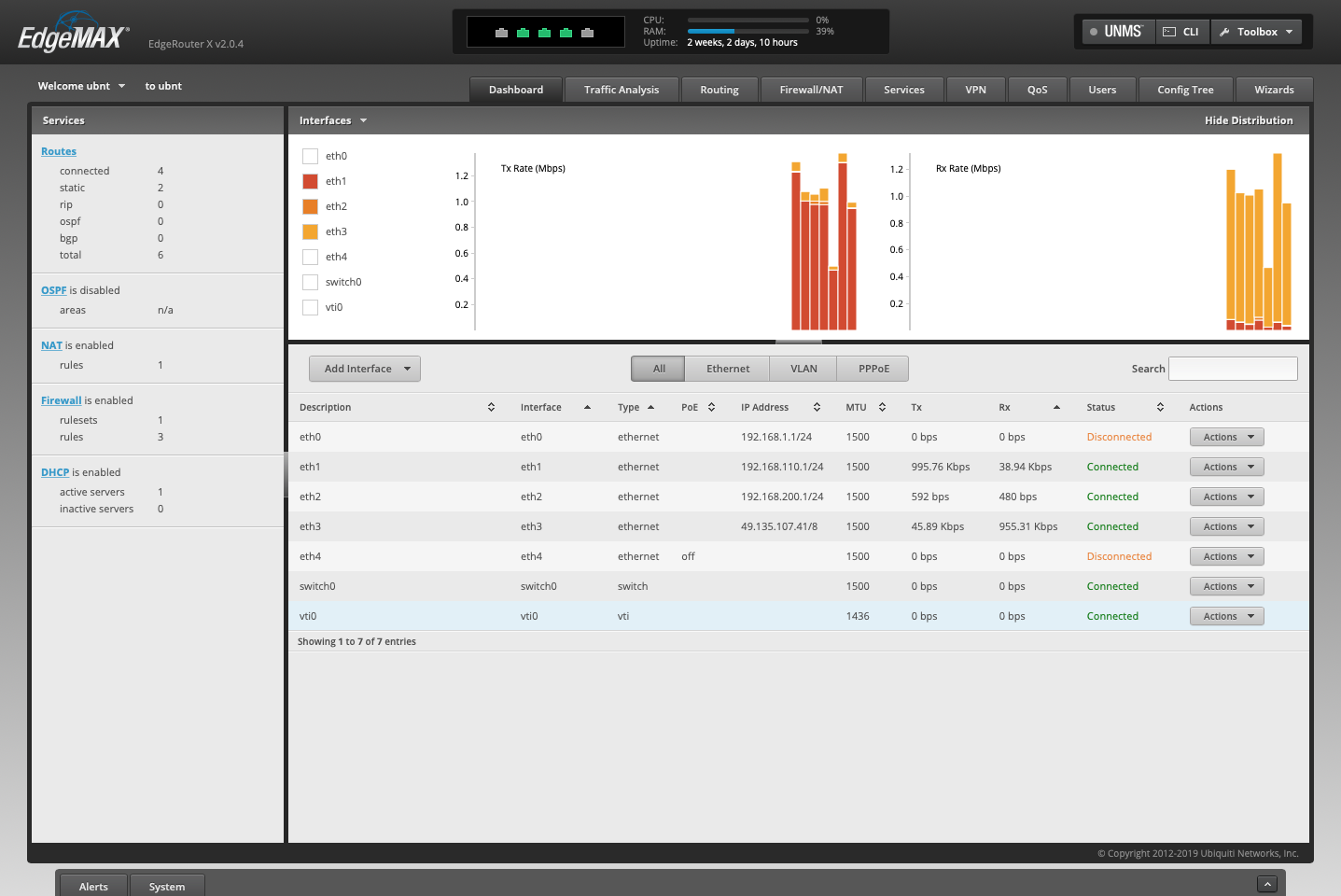 EdgeRouter-X のファームウェアアップデートをする | Ether-Zone